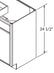 BERTCH VSBD54T-ED-BW EDGEWOOD 54" Vanity Base with 6 Drawer and 2 Door ...
