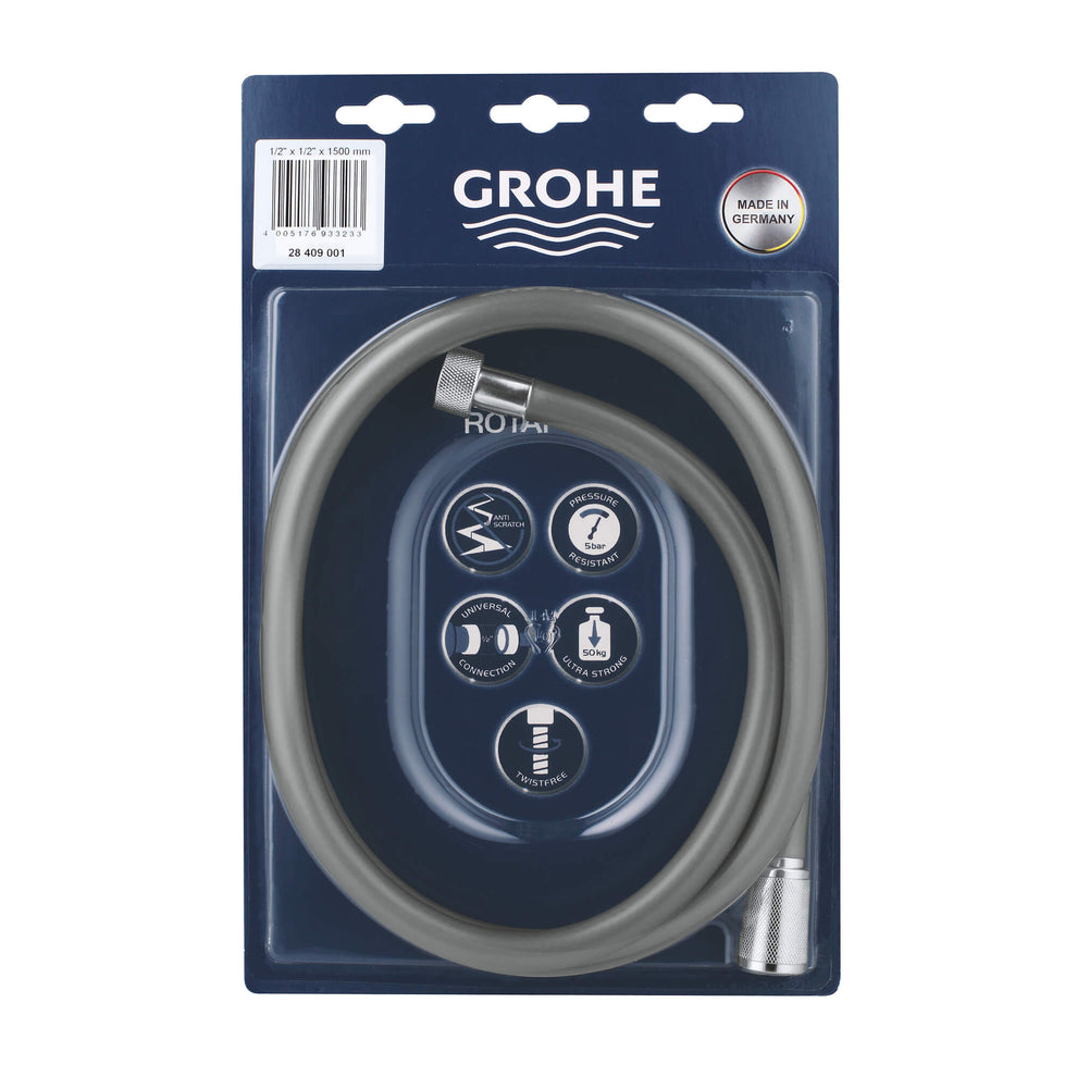 GROHE 28409001 59" Twist-Free Shower Hose , Chrome – GNkitchenandbath